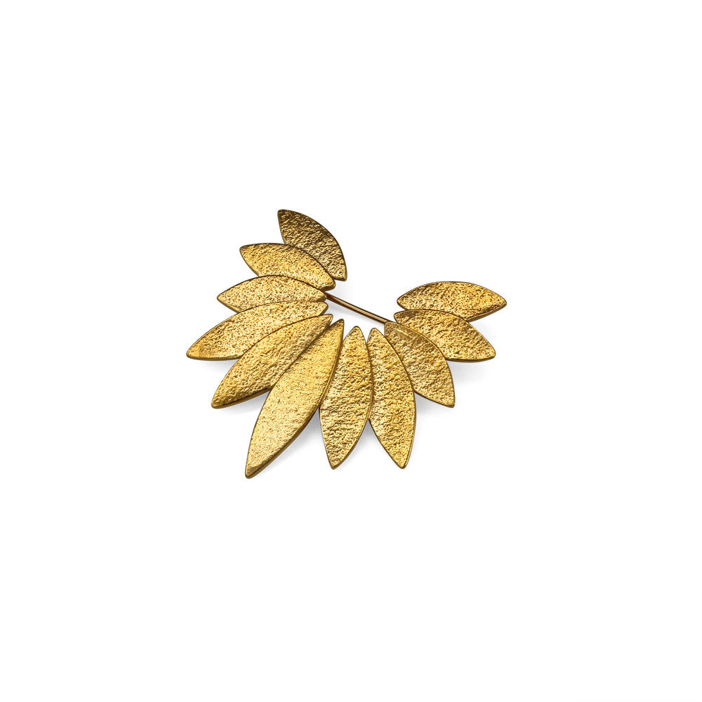 Gold Icarus Brooch – Gill Wing Jewellery