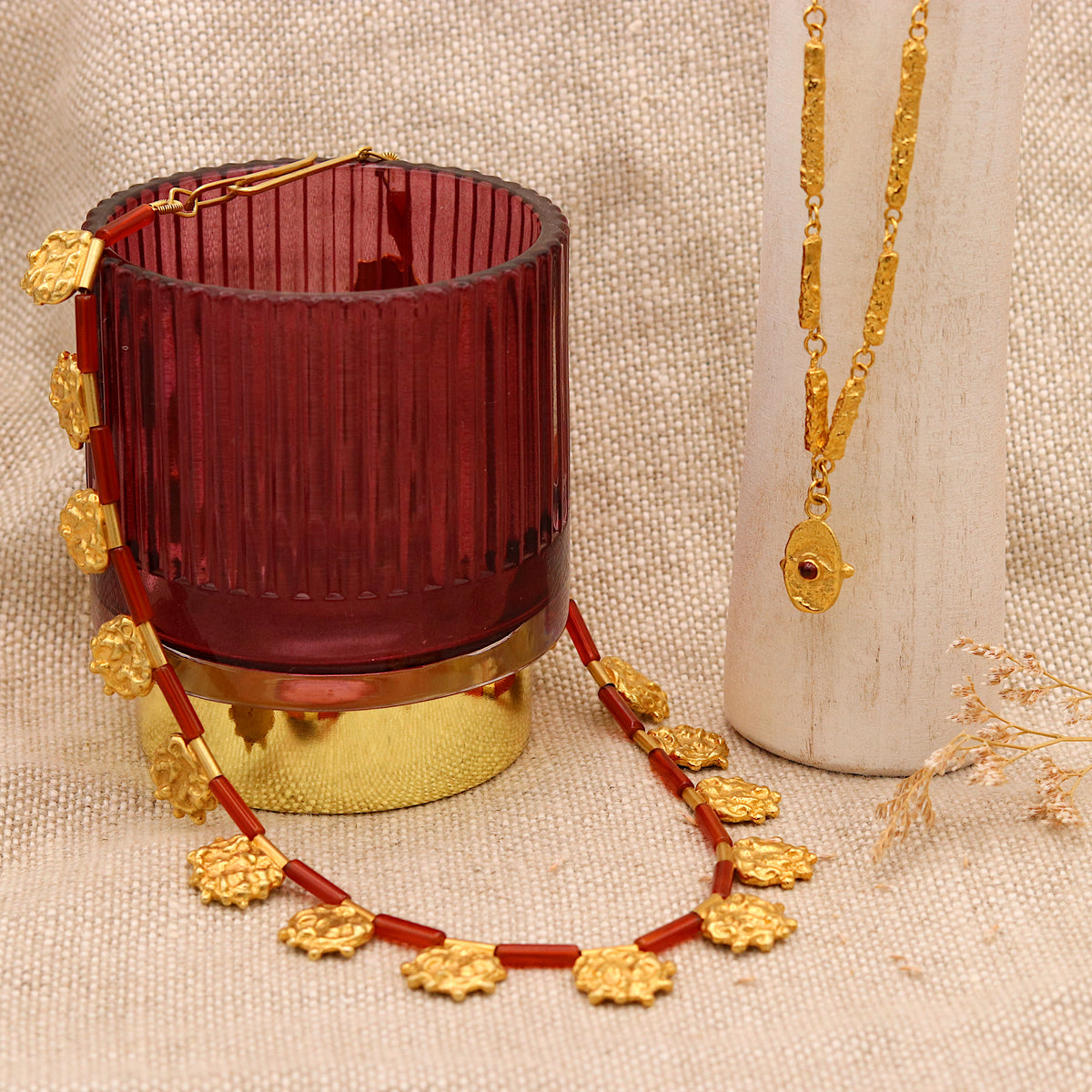 Plethora Tirona Statement Carnelian Necklace – Gill Wing Jewellery