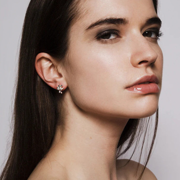 Silver Molecular Studs – Gill Wing Jewellery